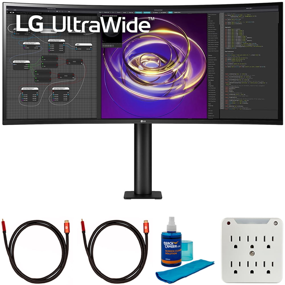 LG 34WP88CN-B 34 inch 21:9 Curved UltraWide QHD 3440 x 1440 PC Monitor ...