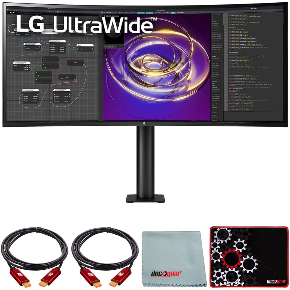 LG 34WP88CN-B 34 inch 21:9 Curved UltraWide QHD 3440 x 1440 PC Monitor ...