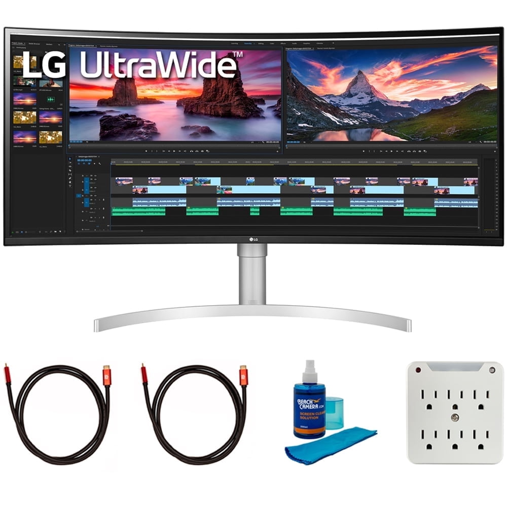 LG 38WN95C-W 38 inch UltraWide QHD+ IPS Curved Monitor NVIDIA G-SYNC ...