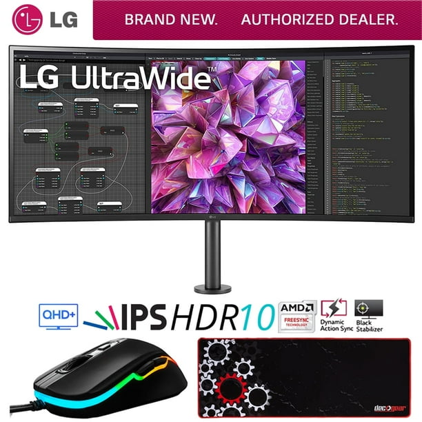 LG 38WQ88C-W 37.5-inch Curved UltraWide QHD Plus (3840x1600) Monitor ...