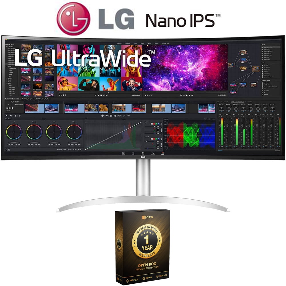 "LG 40"" UltraWide Curved Nano IPS Monitor with Thunderbolt 4, 5K2K HDR ...