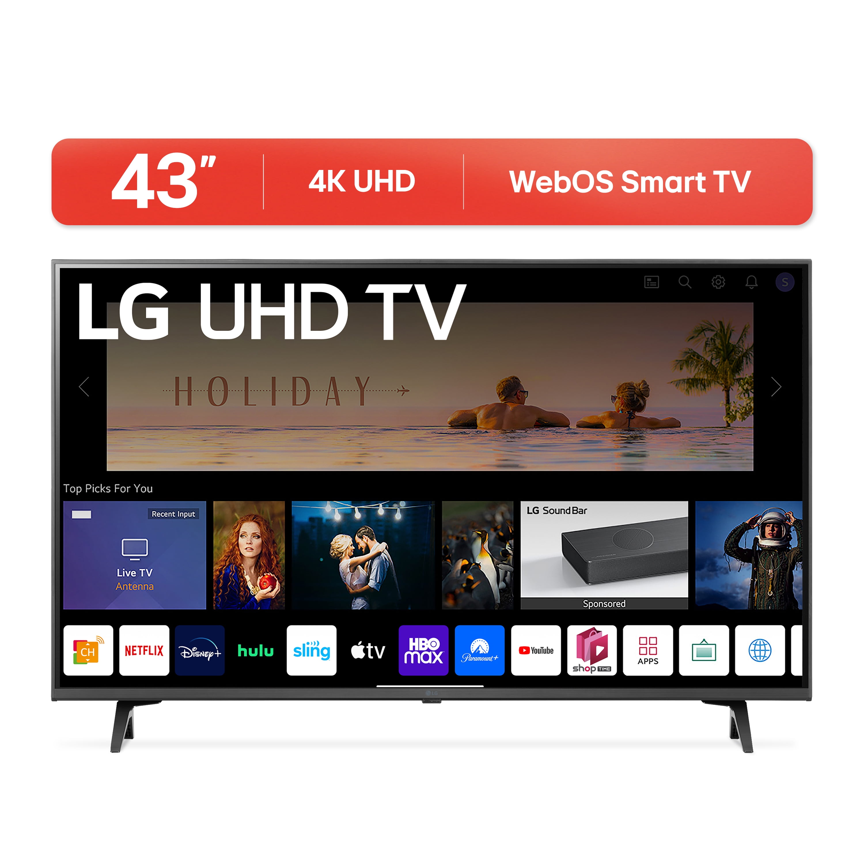 LG 43” 4K UHD Smart TV 2160p, 43UQ7070ZUD - Walmart.com