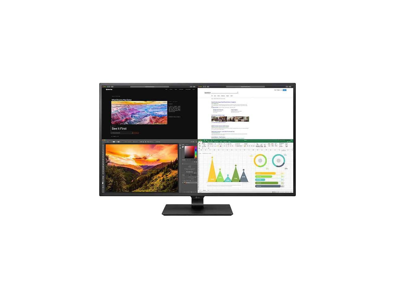LG 43" IPS UHD IPS Monitor 8 ms 3840 x 2160 (4K) HDMI, DisplayPort, USB ...