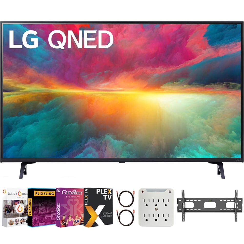 LG 50QNED75URA 50 Inch 4K HDR Smart Quantum Dot NanoCell TV 2023 Bundle ...