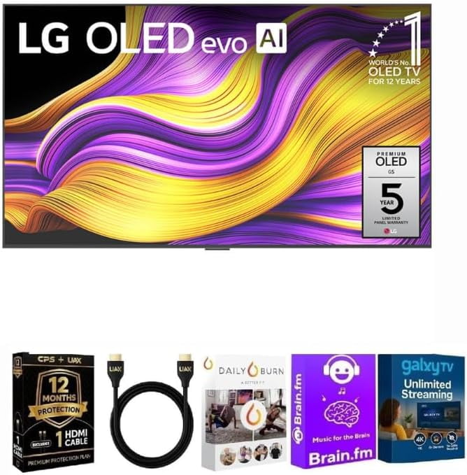 LG 55 inch Class G5 Series OLED evo 4K UHD AI Smart TV with Streaming ...