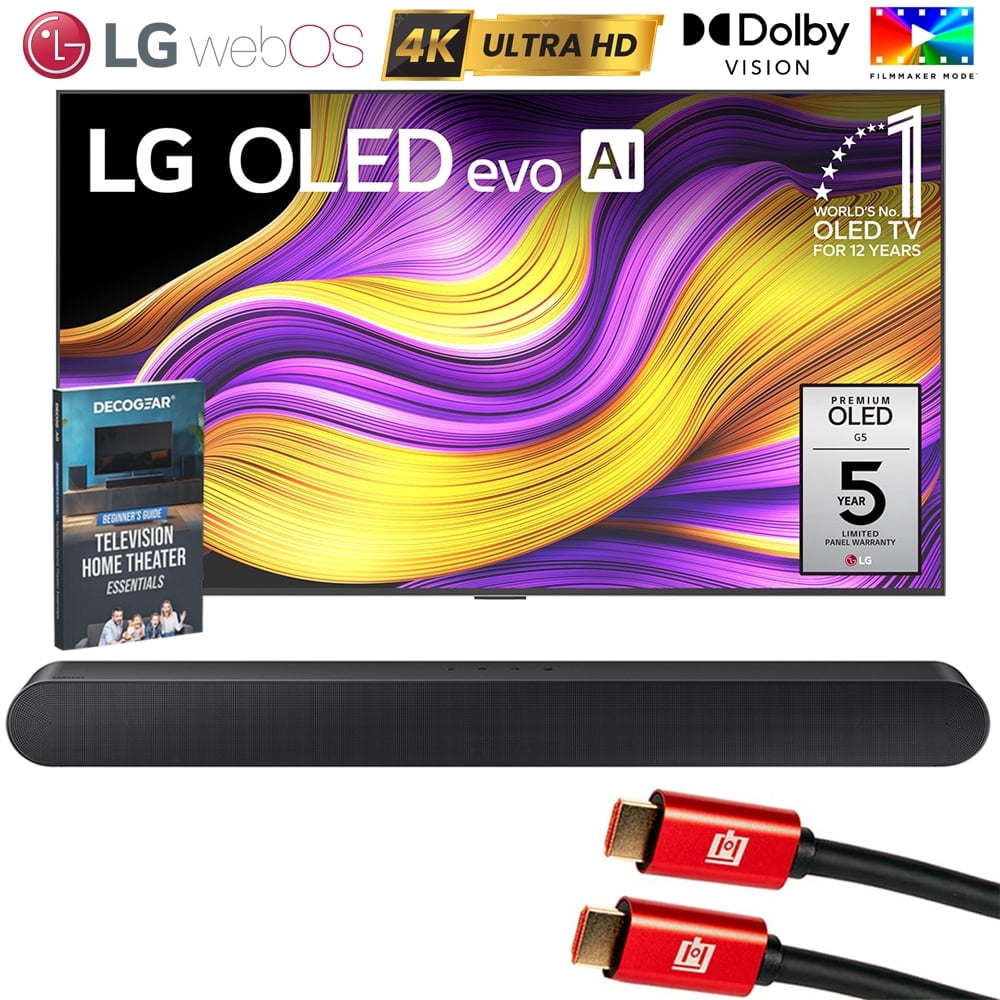LG 65 Inch G5 Series OLED evo 4K UHD Smart webOS TV with One Wall ...