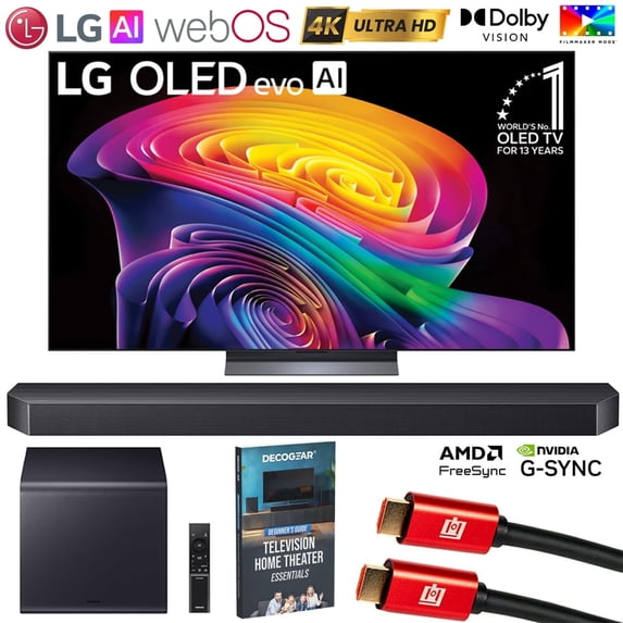 LG 65 inch OLED evo AI C6 4K Smart webOS TV (2026) OLED65C6PUA Bundle ...