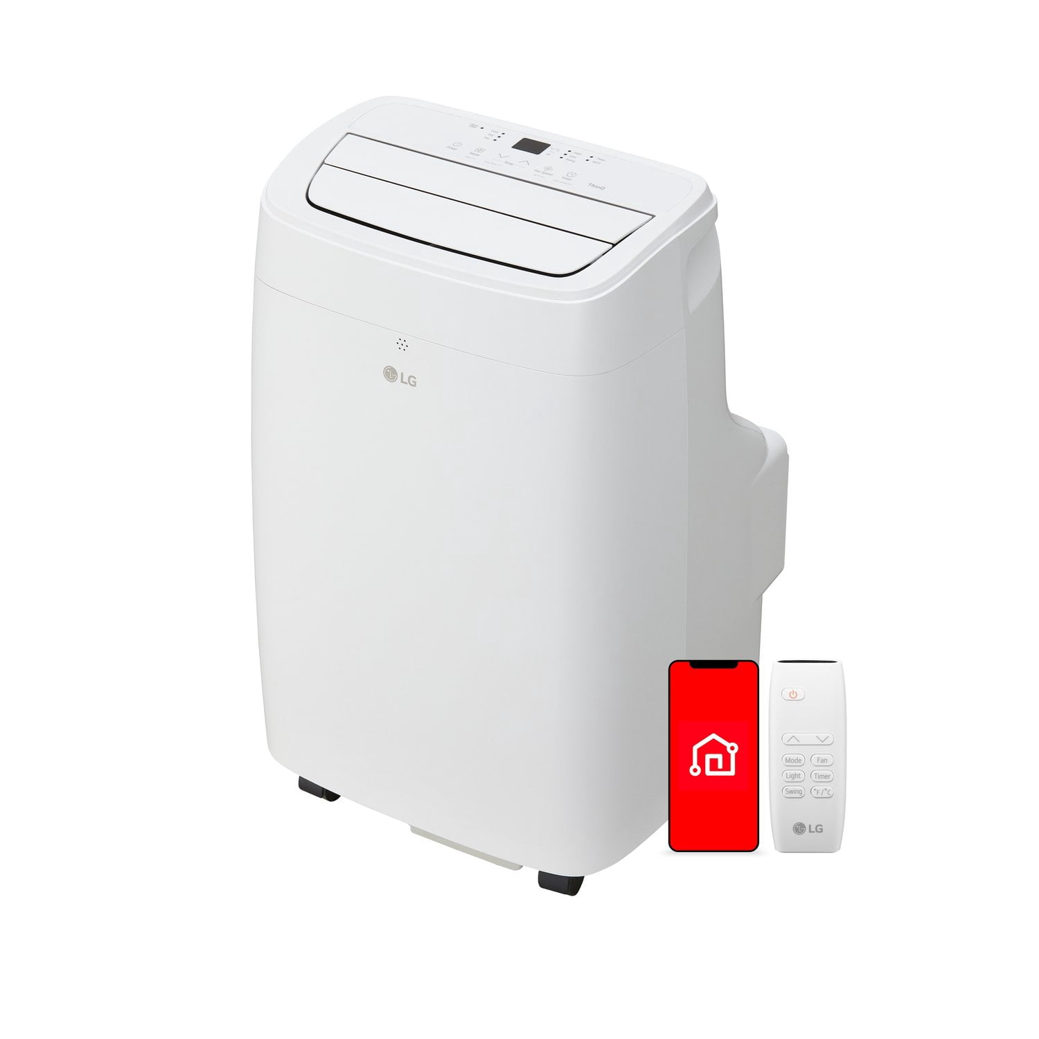 LG 7,300 BTU / 11,000 BTU (ASHRAE) Smart Portable Air Conditioner, 300 ...