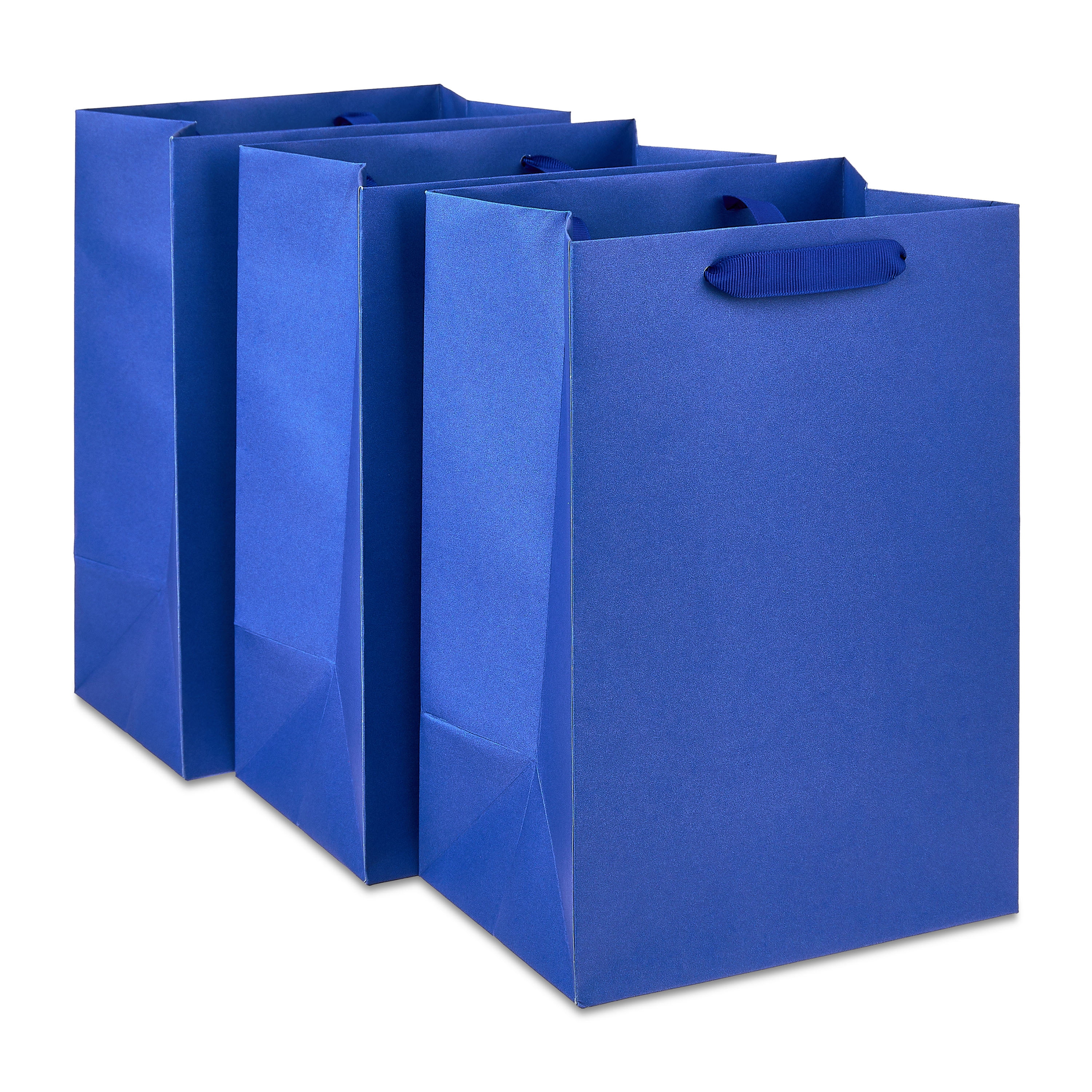 Large Blue Gift Bags, 7" x 10", 3 Count, by Way To Celebrate - Walmart.com