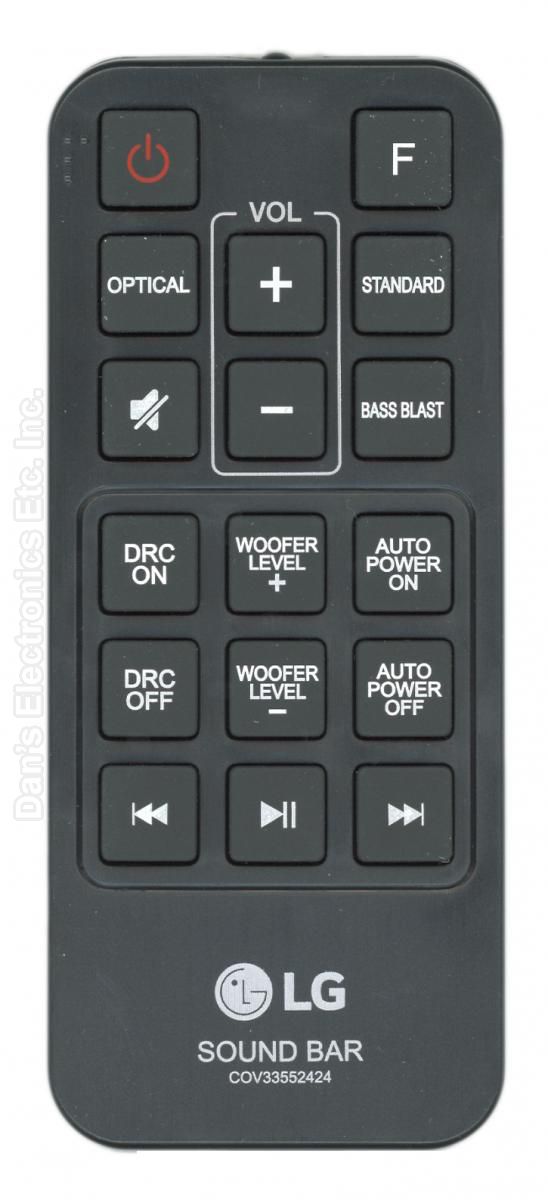 LG COV33552424 Sound Bar Remote Control - Walmart.com