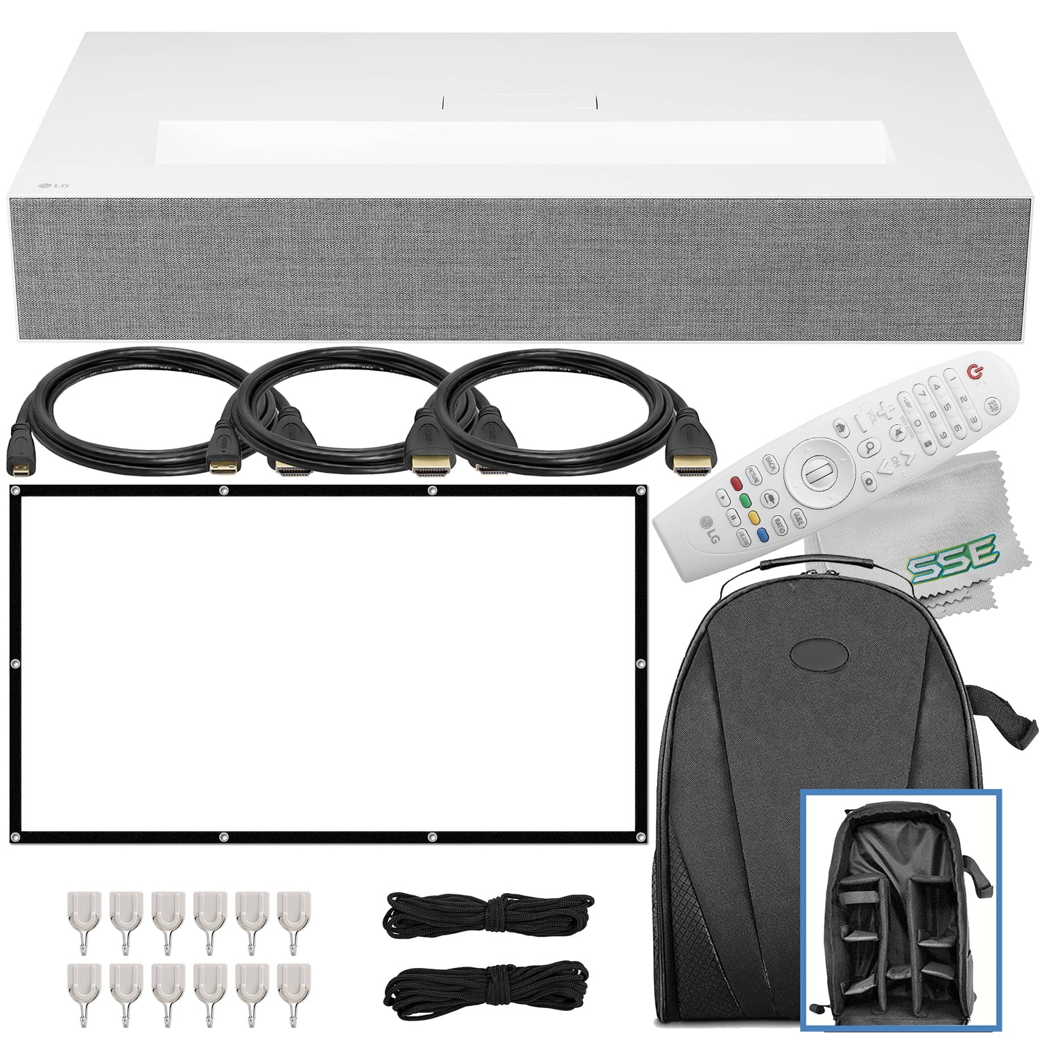 LG CineBeam HU85LA HDR XPR 4K UHD Ultra-Short Throw Laser DLP Home ...