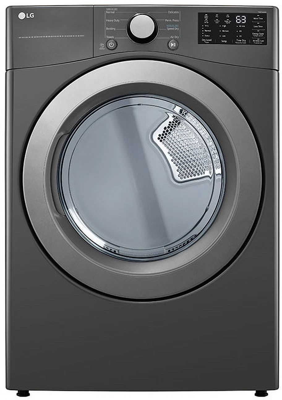 LG DLE3470M 7.4 Cu. Ft. Middle Black Ultra Large Capacity Front Load ...