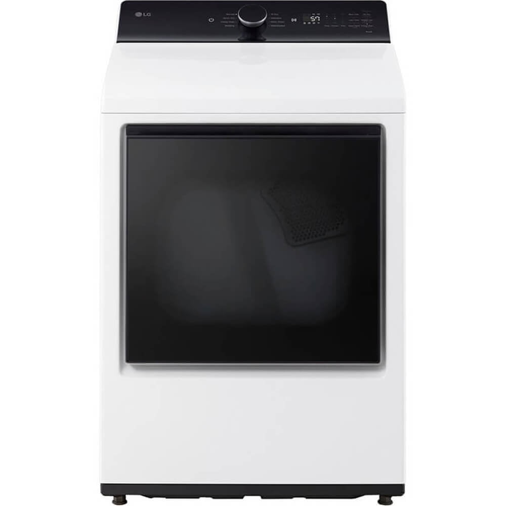 LG DLE8400WE 7.3 Cu. Ft. Ultra Large Capacity Rear Control White ...