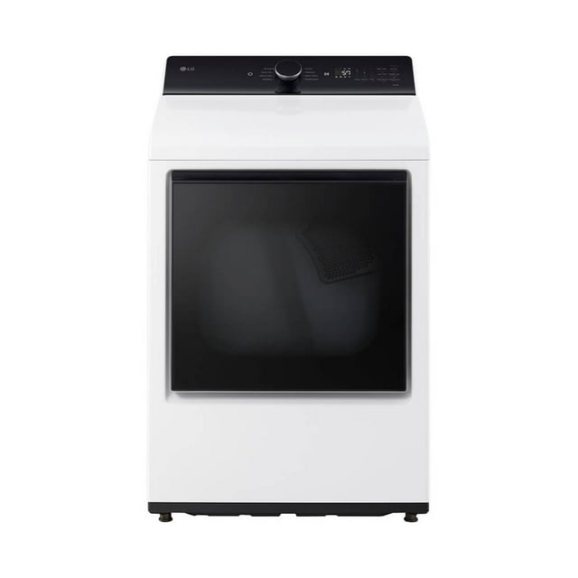 LG DLE8400WE 7.3 Cu. Ft. Ultra Large Capacity Rear Control White ...