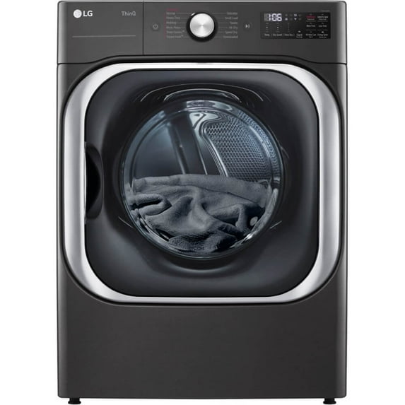 LG DLEX8900B 9.0 Cu. Ft. Smart Electric Black Steel Front Load Dryer ...
