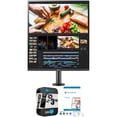 LG DualUp 28MQ780-B 28" 16:18 SDQHD IPS HDR Monitor Bundle with 365 ...