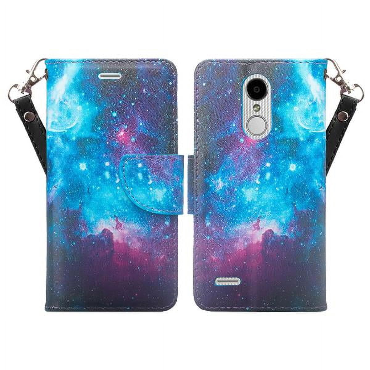 LG Fortune 2, LG Zone 4, LG Rebel 3 Case, Magnetic Leather Wallet Kickstand Case Cover with Card ...