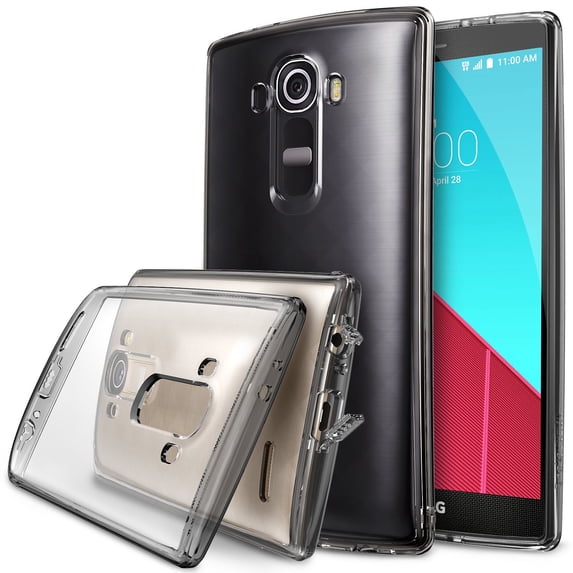 LG G4 Case, Ringke [Black] FUSION Series Crystal Back Bumper Case w ...