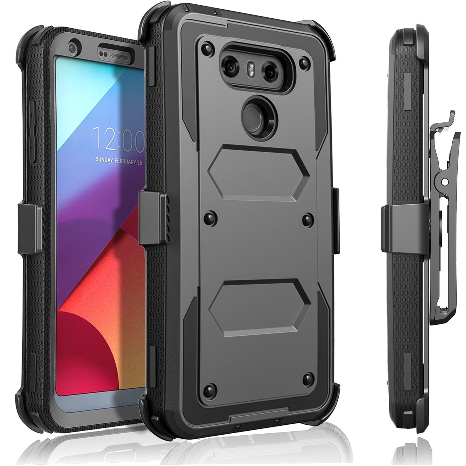 LG G5 Case, [SUPER GUARD] Dual Layer Protection With [Built-in Screen ...