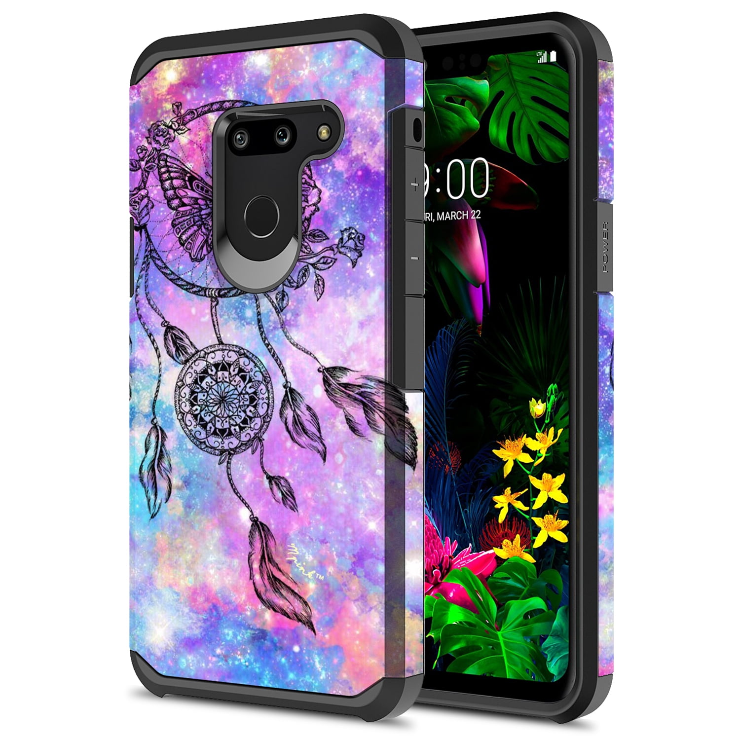 LG G8 ThinQ Case, Kaesar Slim Hybrid Dual Layer Shockproof Hard Cover ...