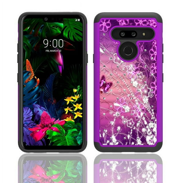 LG G8 ThinQ Case, Phone Case for LG G8 , Studded Rhinestone Crystal ...