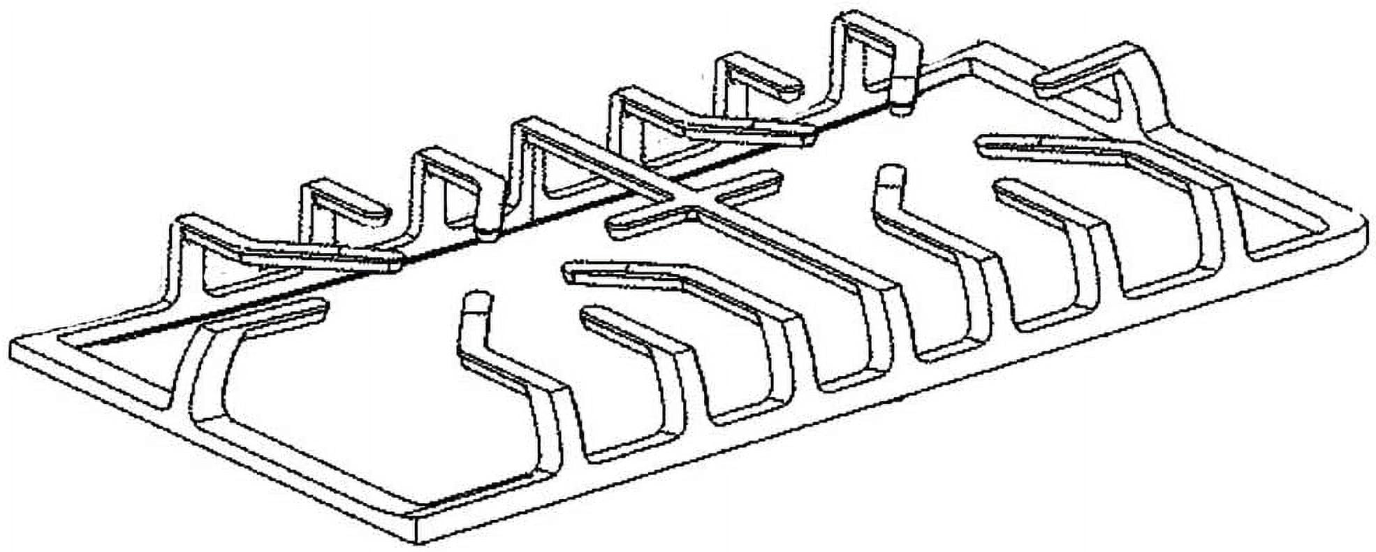 L.G OEM Surface Burner Grate/Grille for Ranges, Part Number AEB74684604 ...