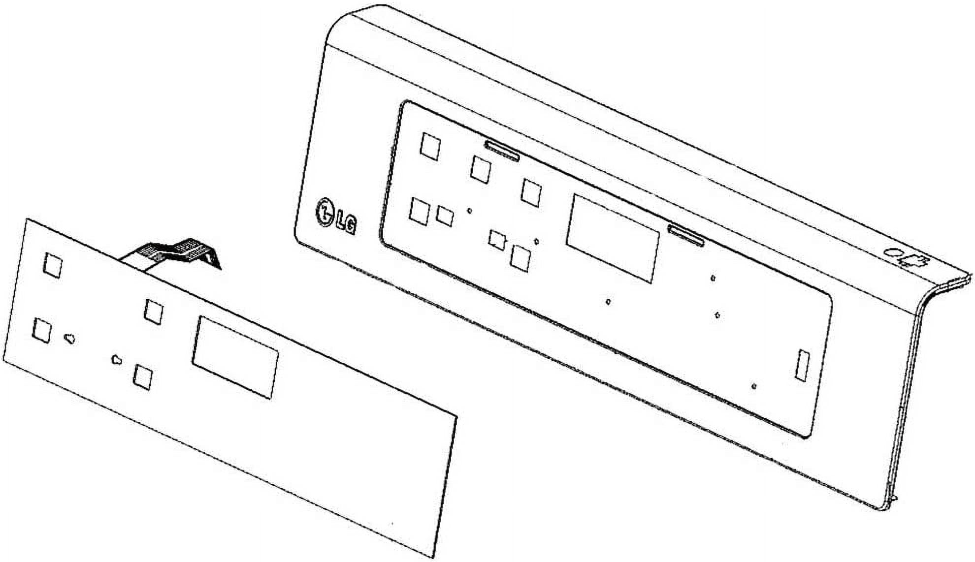 LG Genuine OEM AGM73551661 Range Control Panel & Overlay - Walmart.com