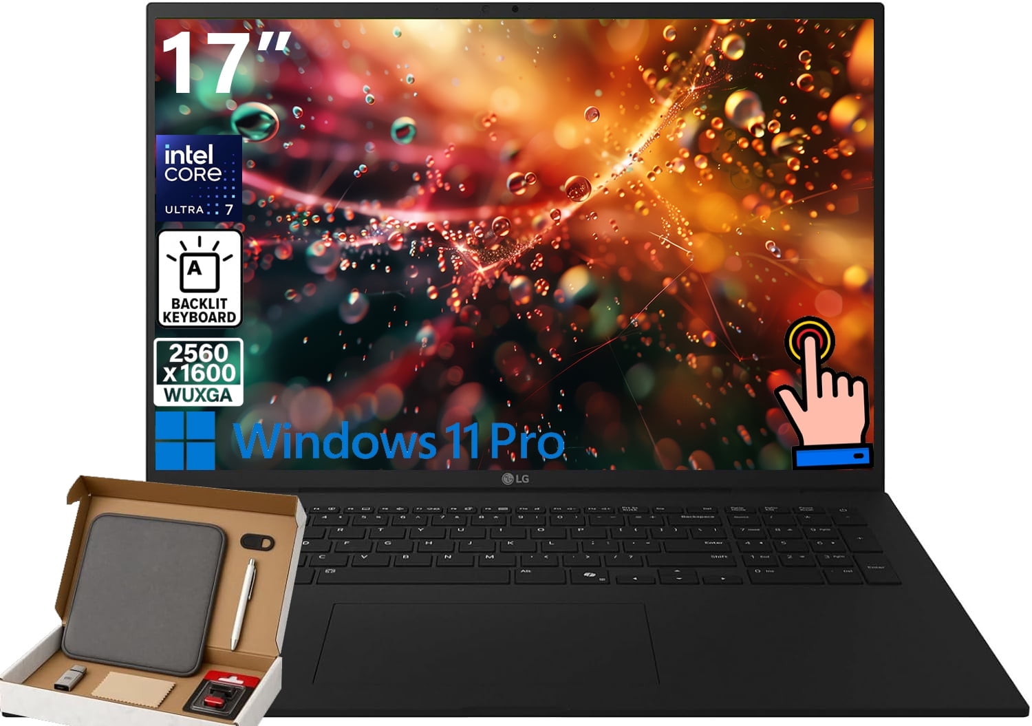 LG Gram 17" WQXGA Touchscreen Laptop, 32GB RAM, 2TB SSD, Intel Ultra 7 ...