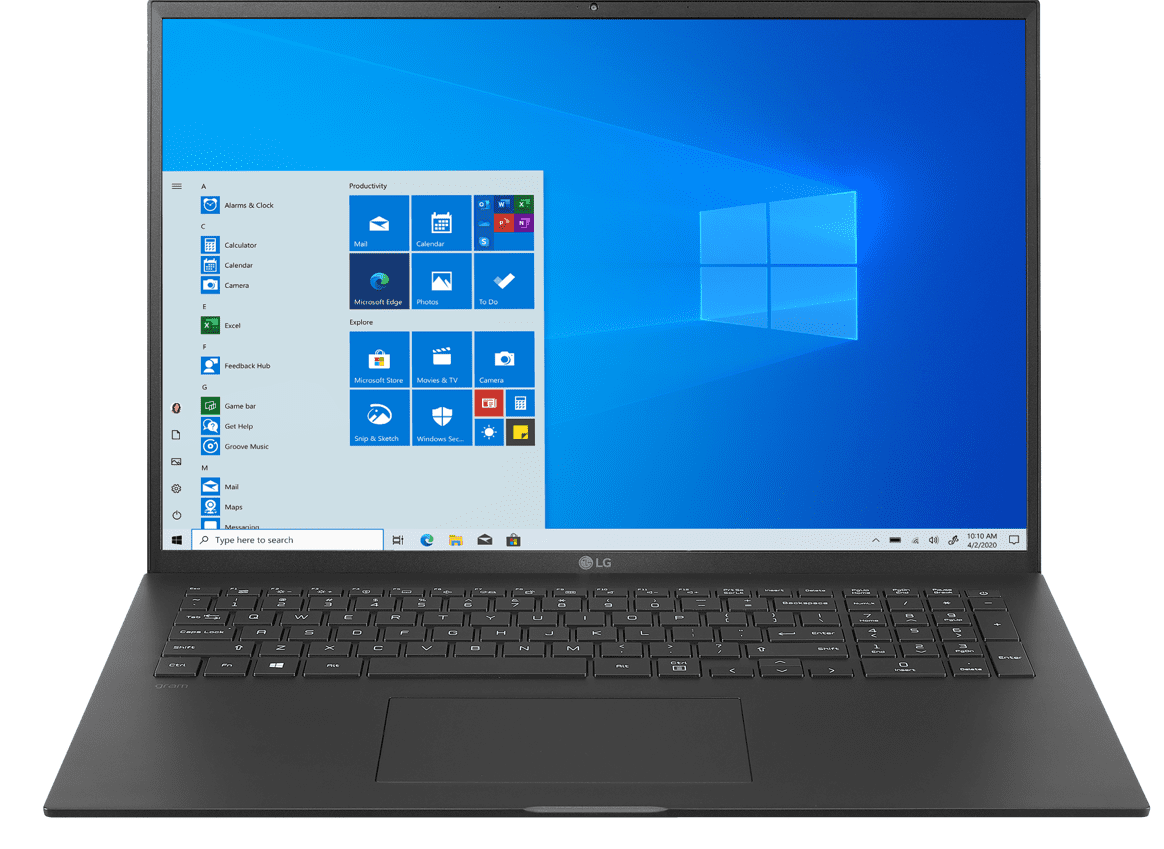 LG 17Z90PKAAB9 17 inch Gram Ultra-Lightweight Slim Laptop - Black ...