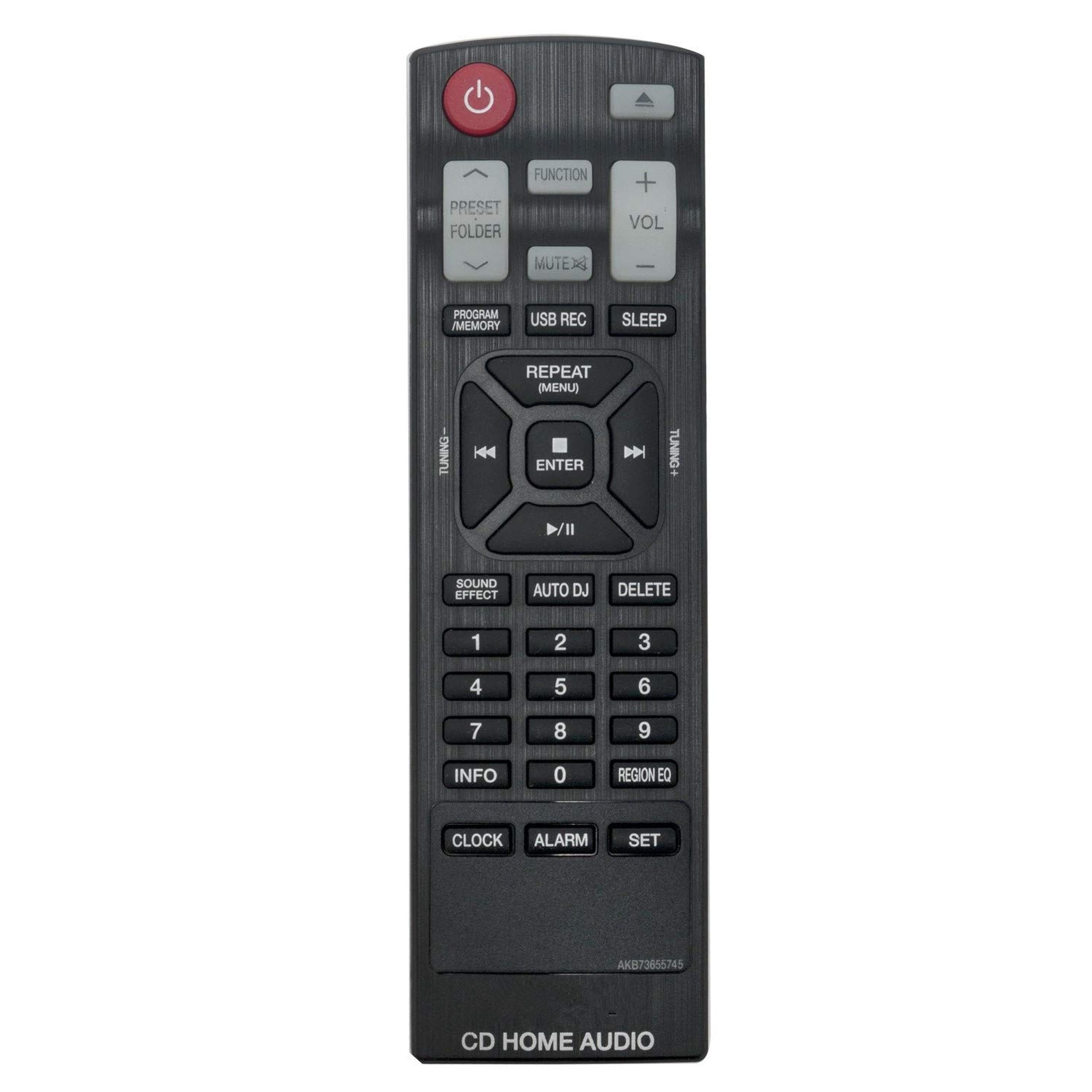 LG Home Audio Remote Control Replacement AKB73655745 for Mini Hi-Fi Systems - Walmart.com