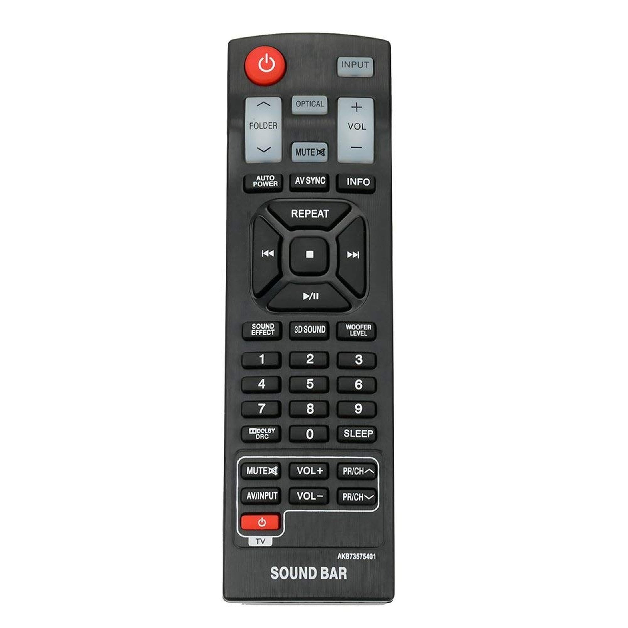 LG Home Sound Bar Remote Control Replacement AKB73575401 - Walmart.com