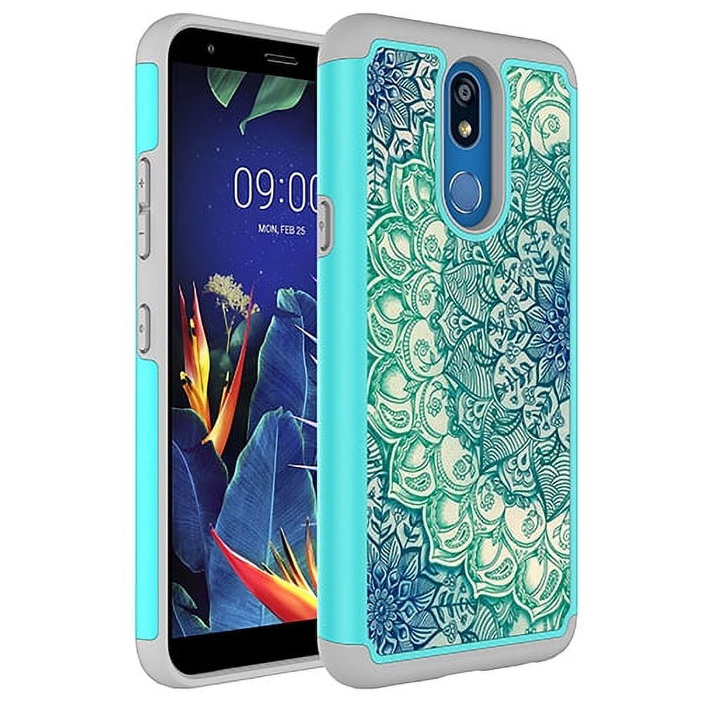 LG K40 Case, KAESAR Hybrid Dual Layer Graphic PU Leather Colorful TPU ...