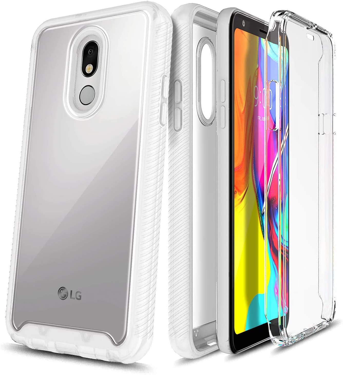 For LG K40 Case, LG Solo LTE/Xpression Plus 2/Harmony 3 with Built-in ...