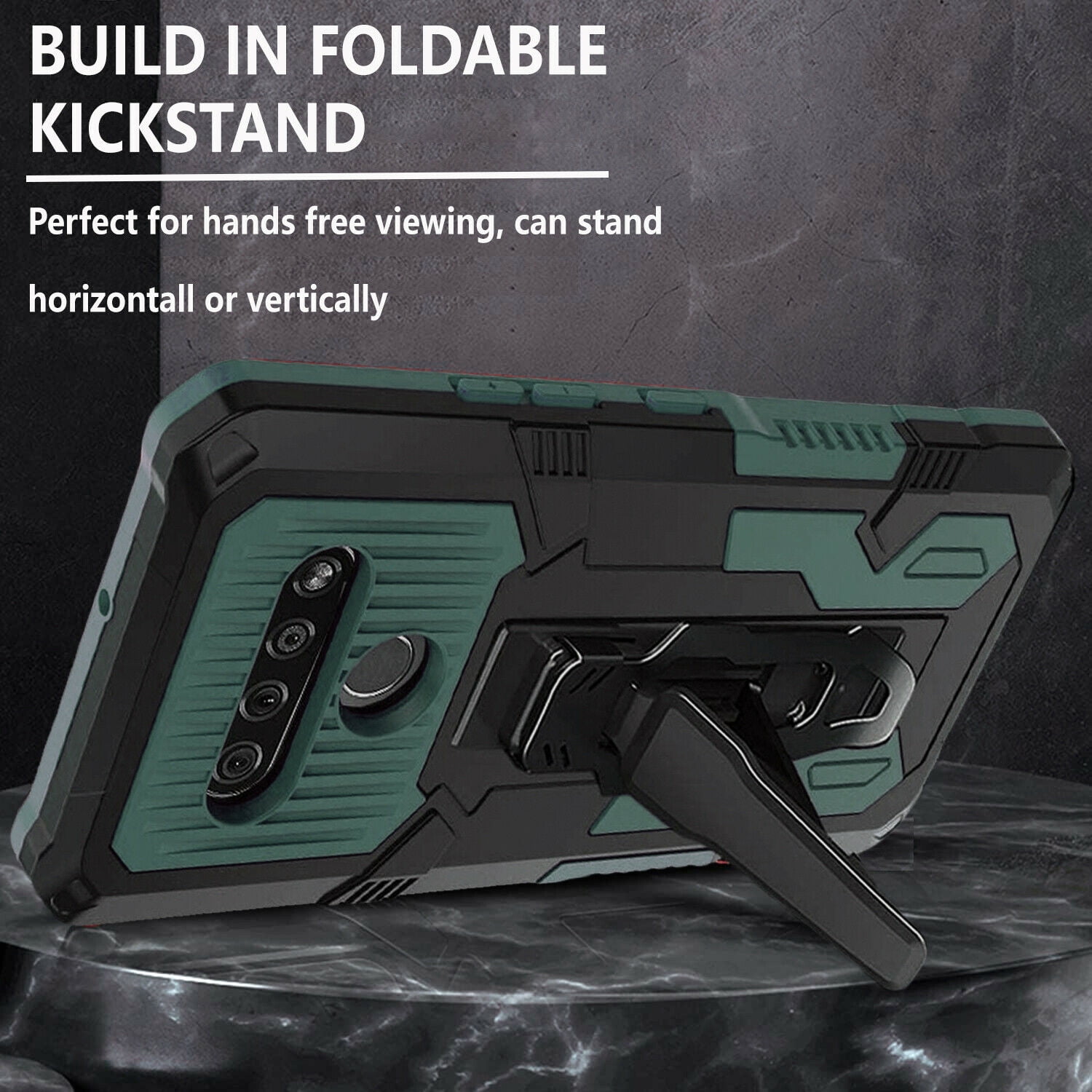 LG K51 / LG Reflect L555DL Case, Dual Layers [Combo Holster] And Built ...