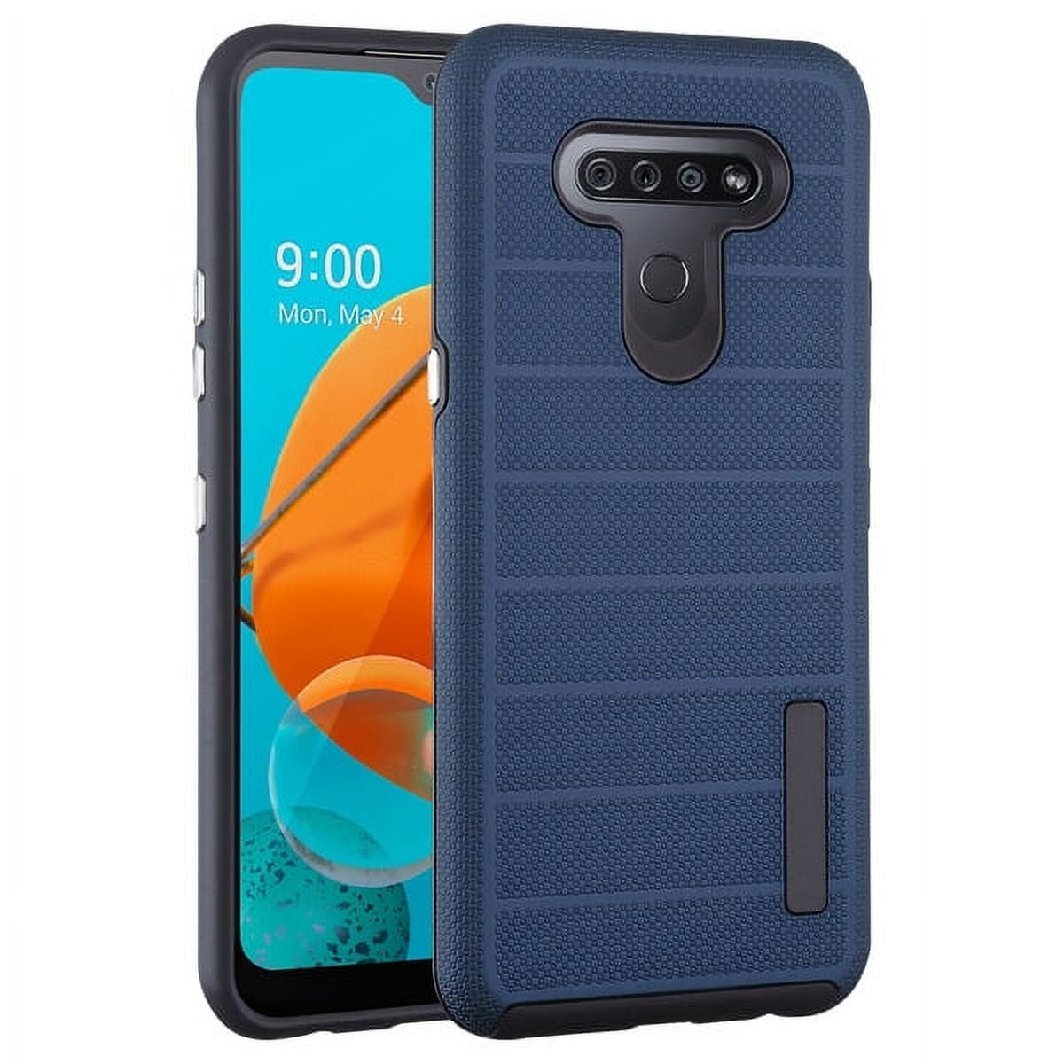 LG K51 Phone Case Drop-Protection Hard PC & Soft TPU Hybrid Impact ...