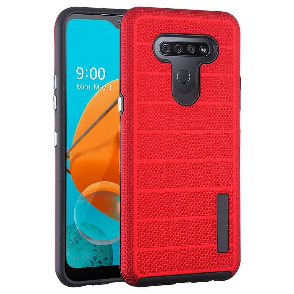 LG K51 Phone Case Drop-Protection Hard PC & Soft TPU Hybrid Impact ...