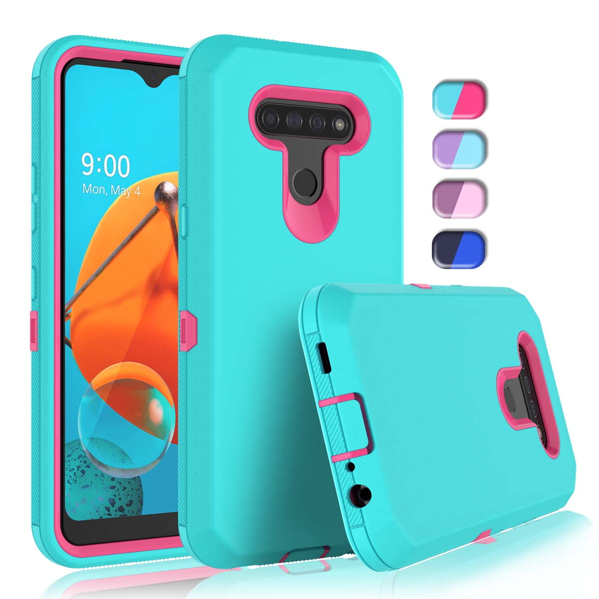 LG K51 / Q51 Cases, Sturdy Phone Case for LG Reflect 6.5", Tekcoo Full ...