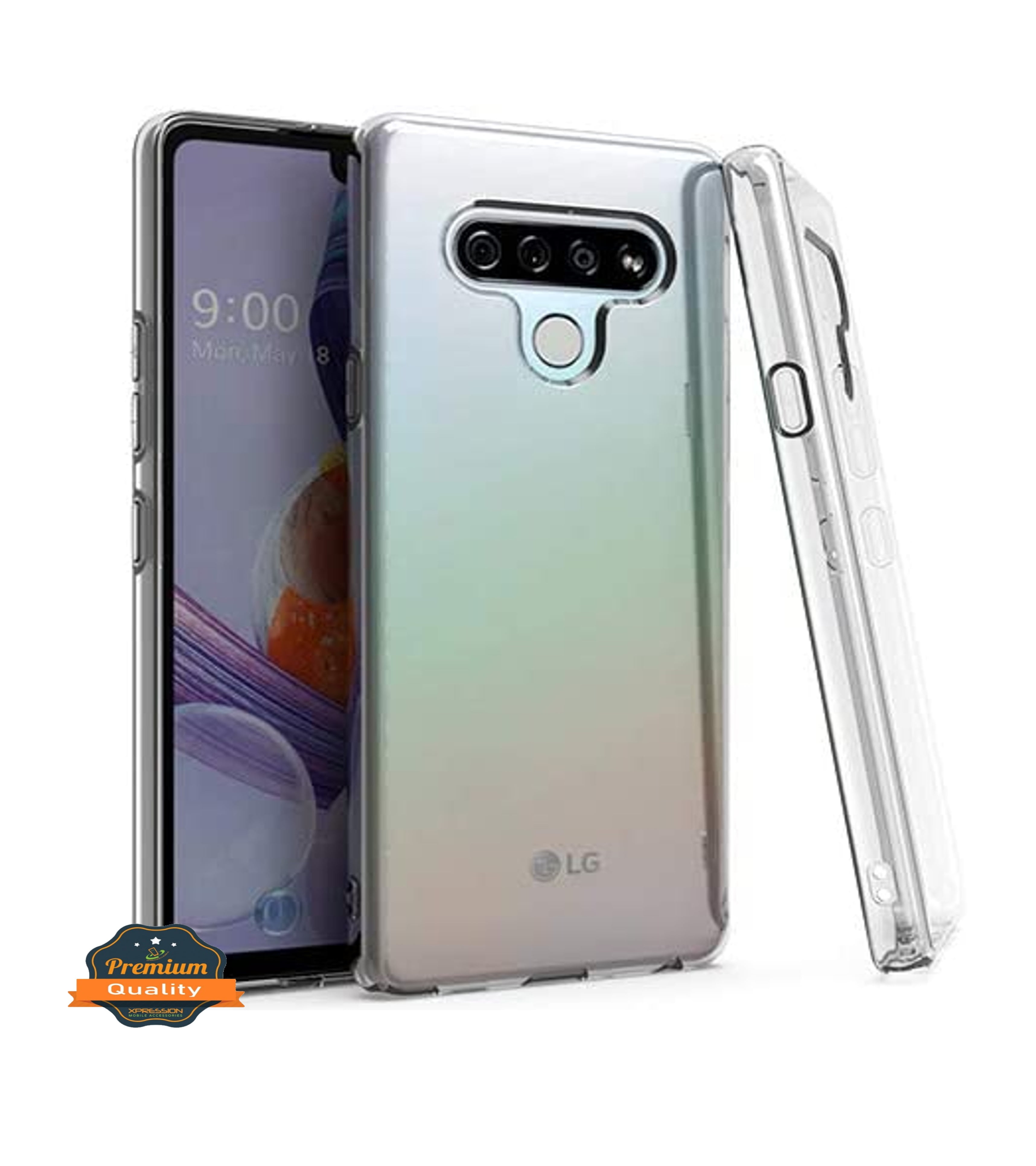 LG K51, Reflect Phone Case Flexible Hybrid Crystal TPU Rubber Silicone ...