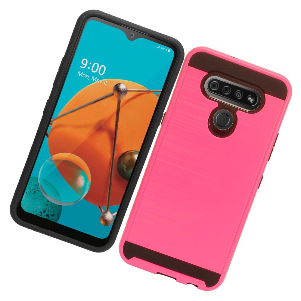 LG K51, LG Reflect Phone Case Heavy Duty Brushed Texture Slim Hybrid ...