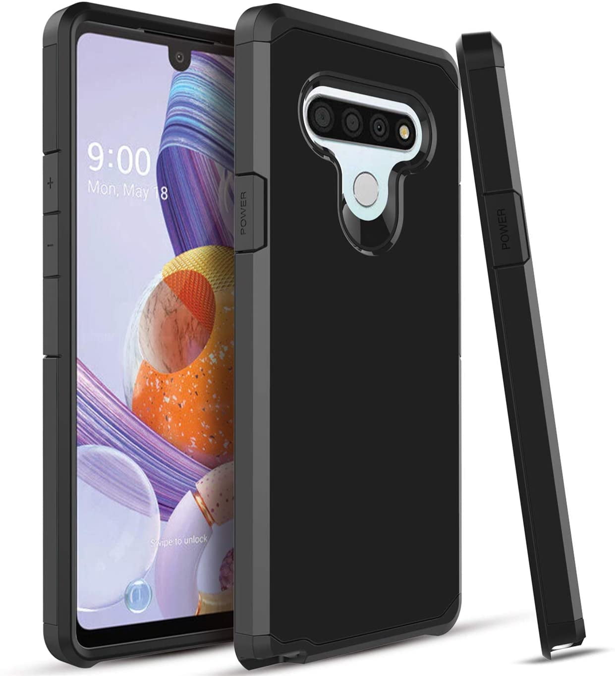 LG K51, Reflect Phone Case Premium Slim Fit Dual Layer Soft Silicone ...