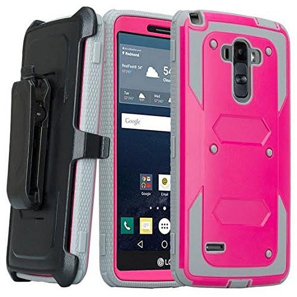 LG K8 | Phoenix 2 | Escape 3 Case, Triple Protection 3-1 w/ Built in ...