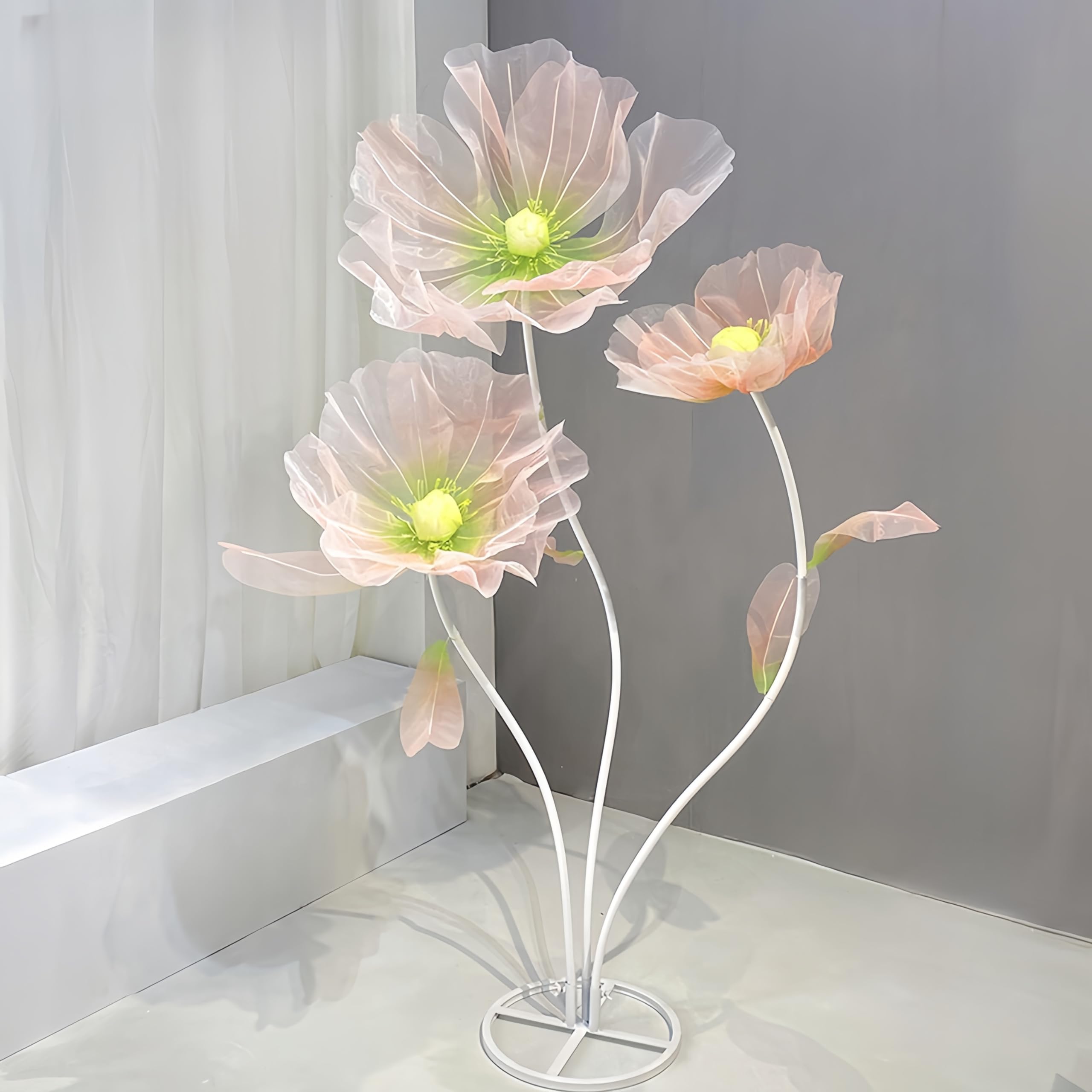 LG LOUIS GARDEN Giant Flowers for Decoration, 5.58 ft Large Artificial ...