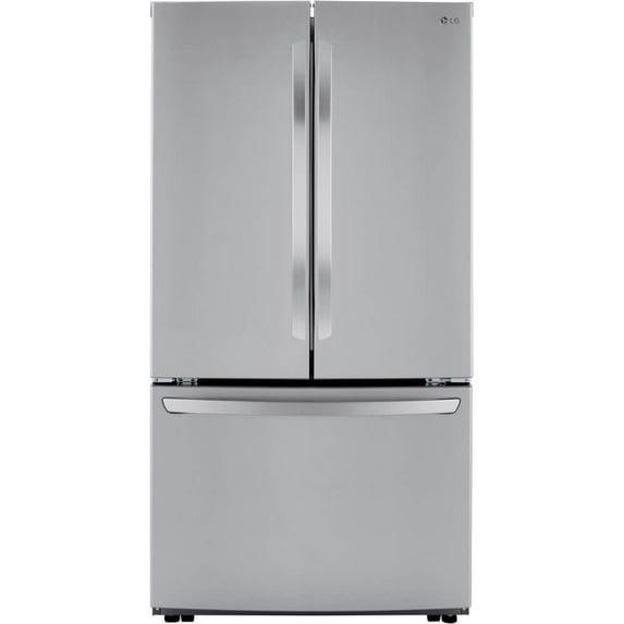 LG LRFCC23D6S 23 Cu. Ft. Counter-Depth 3-Door French Door Smart Fridge ...