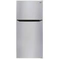LG LRTLS2403S 23.8 Cu. Ft. Stainless Steel Top Mount Refrigerator With ...