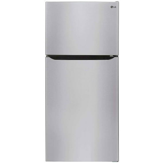 LG LRTLS2403S 23.8 Cu. Ft. Stainless Steel Top Mount Refrigerator With ...