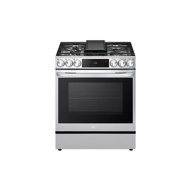 LG Kitchen Gas Stove Appliance - 6.3 Cu Ft. Stainless Steel Slide-In ...