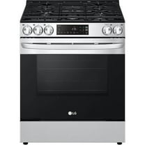 LG Kitchen Appliance: 5.8 Cu. Ft. Front Control Stainless Steel Slide ...