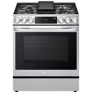 LG Kitchen Appliance: 5.8 Cu. Ft. Front Control Stainless Steel Slide ...