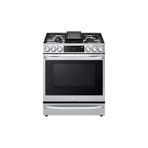 LG Kitchen Appliance LSGL6337F Slide-In Gas Range, Black Stainless ...