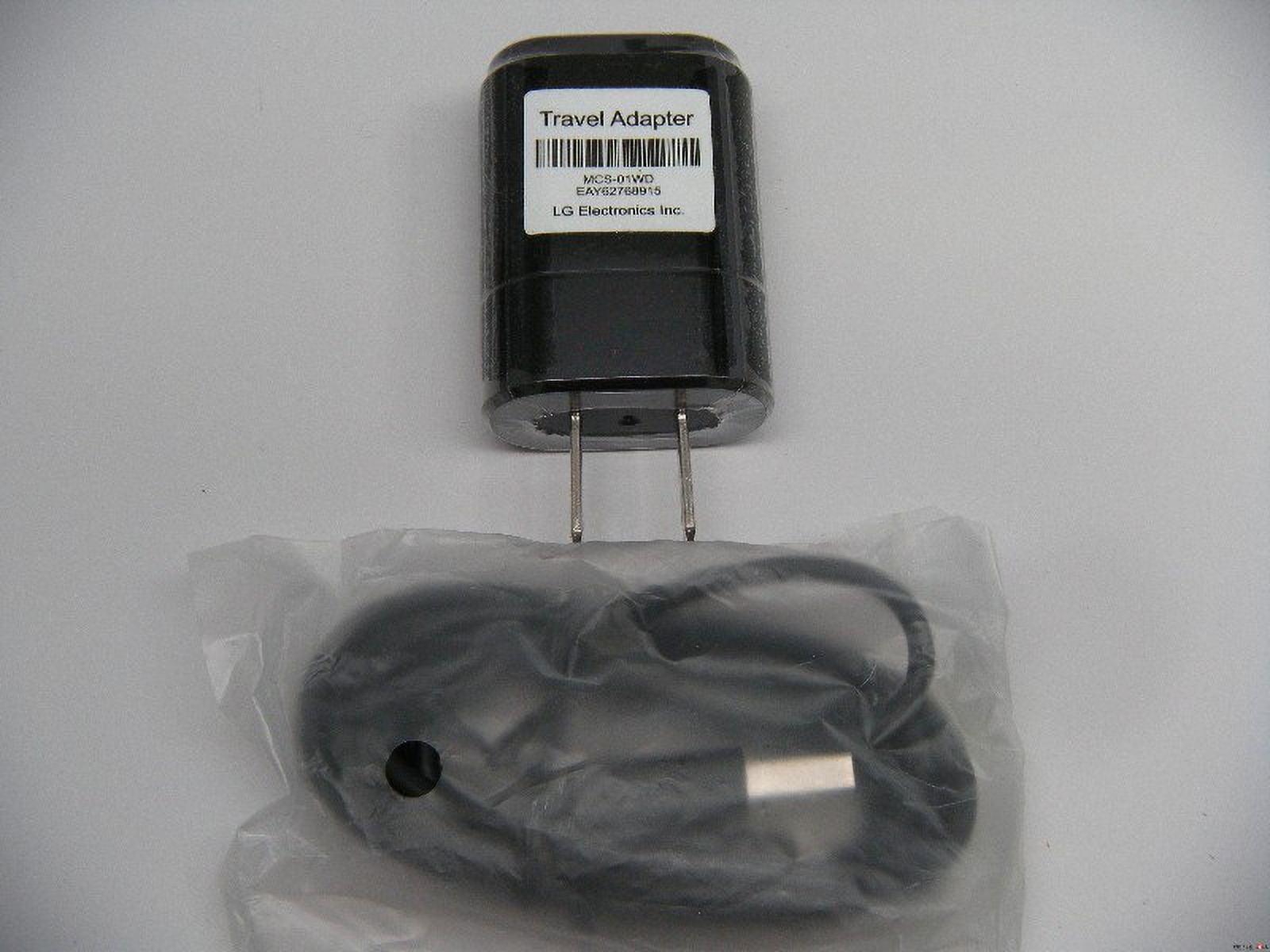 LG Micro to USB Travel Charger -MCS-01WT/01WD/01WR (Black) * - Walmart.com